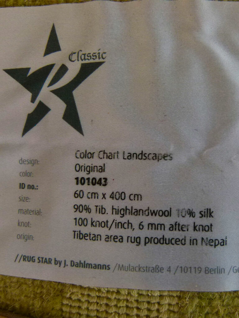 Color Chart Landscapes Original - RUG STAR